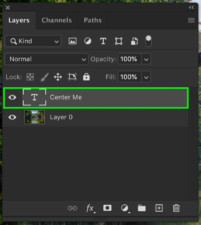 How To Center Text And Layers In Photoshop (With One Click!)