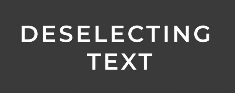 How To Deselect In Photoshop - The Fastest Ways