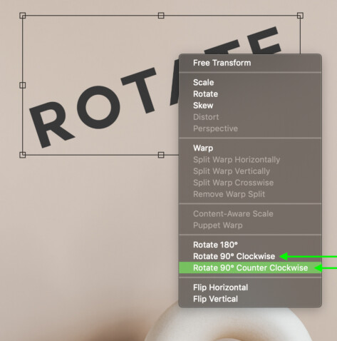 How To Rotate Text In Photoshop (+ Flip & Scale)