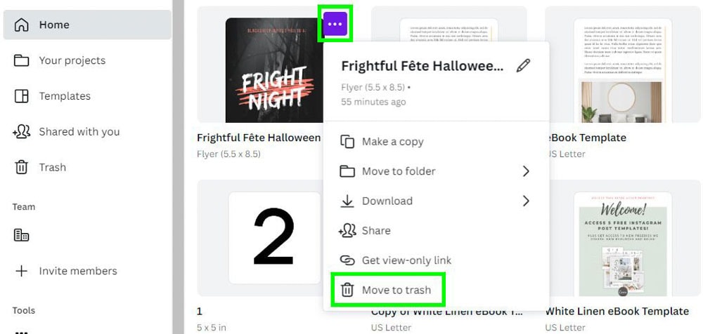 How To Delete Or Recover A Design In Canva Step By Step 