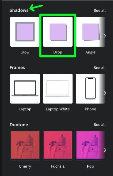 How To Add A Drop Shadow In Canva To Anything 