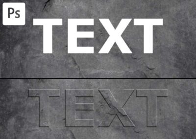 How To Bevel & Emboss Text In Photoshop (Step By Step)