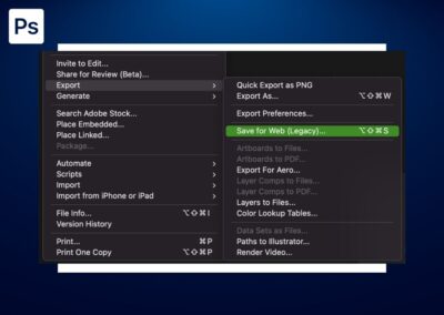 How To Save & Export Images In Photoshop (Free Tutorials)